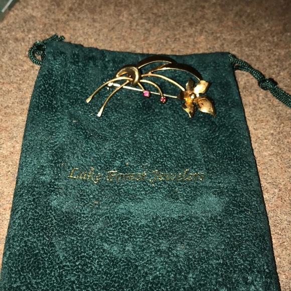 Jewelry | Antique 18 Karat Gold Custom Made Brooch | Poshmark